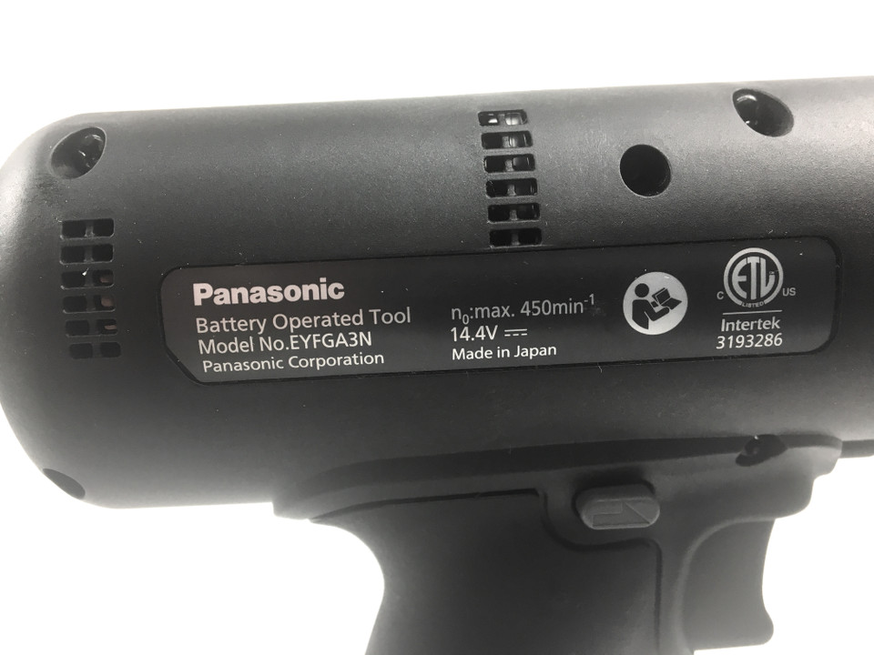 Panasonic EYFGA3N Screwdriver w. Programmable Clutch 14.4V