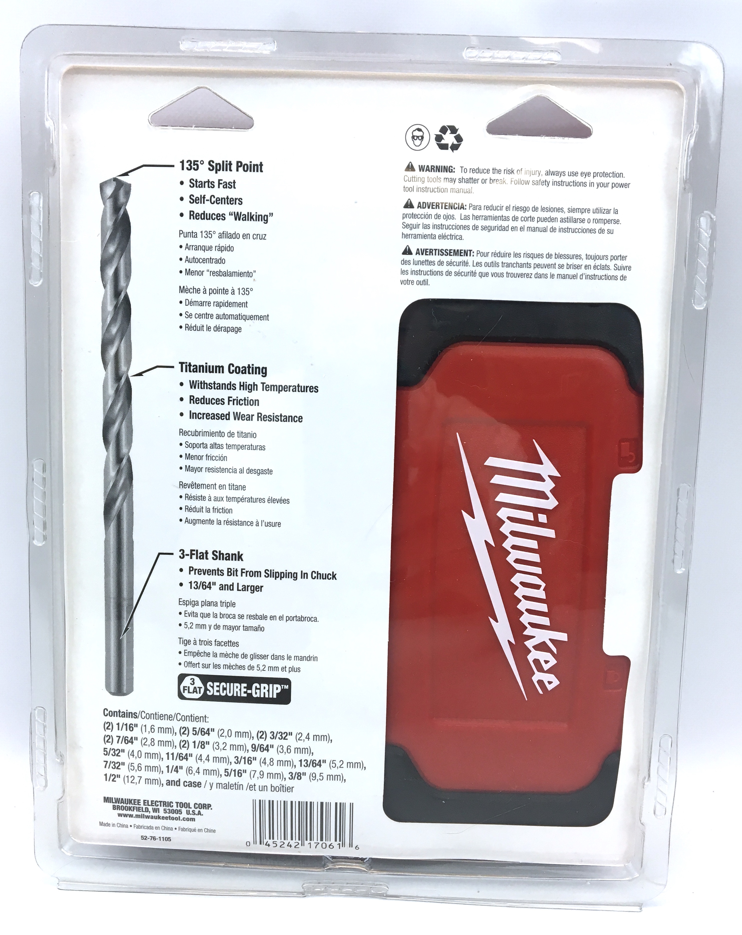 Milwaukee 48-89-1105 Thunderbolt Titanium Drill Bit Set