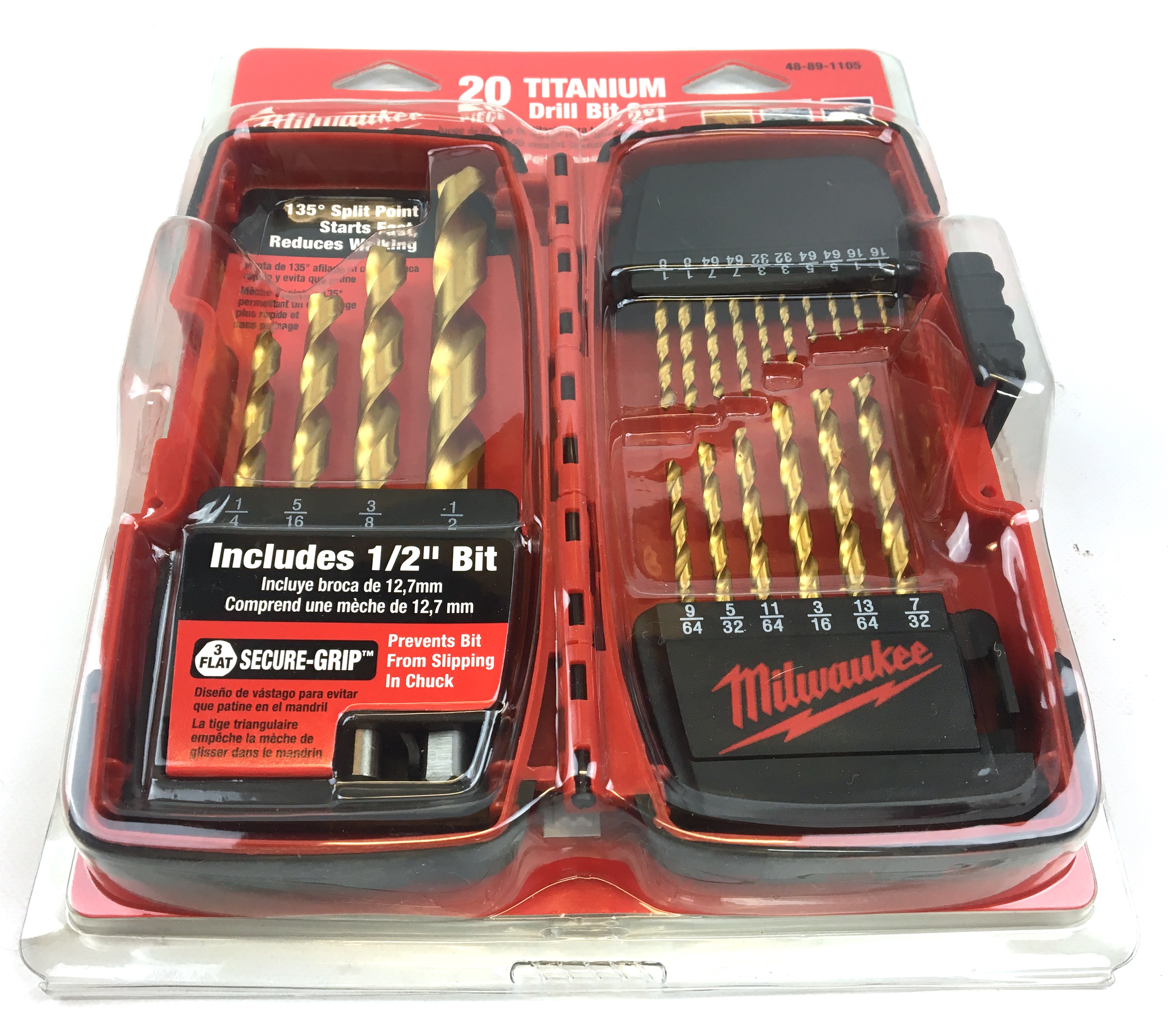 Milwaukee 48-89-1105 Thunderbolt Titanium Drill Bit Set