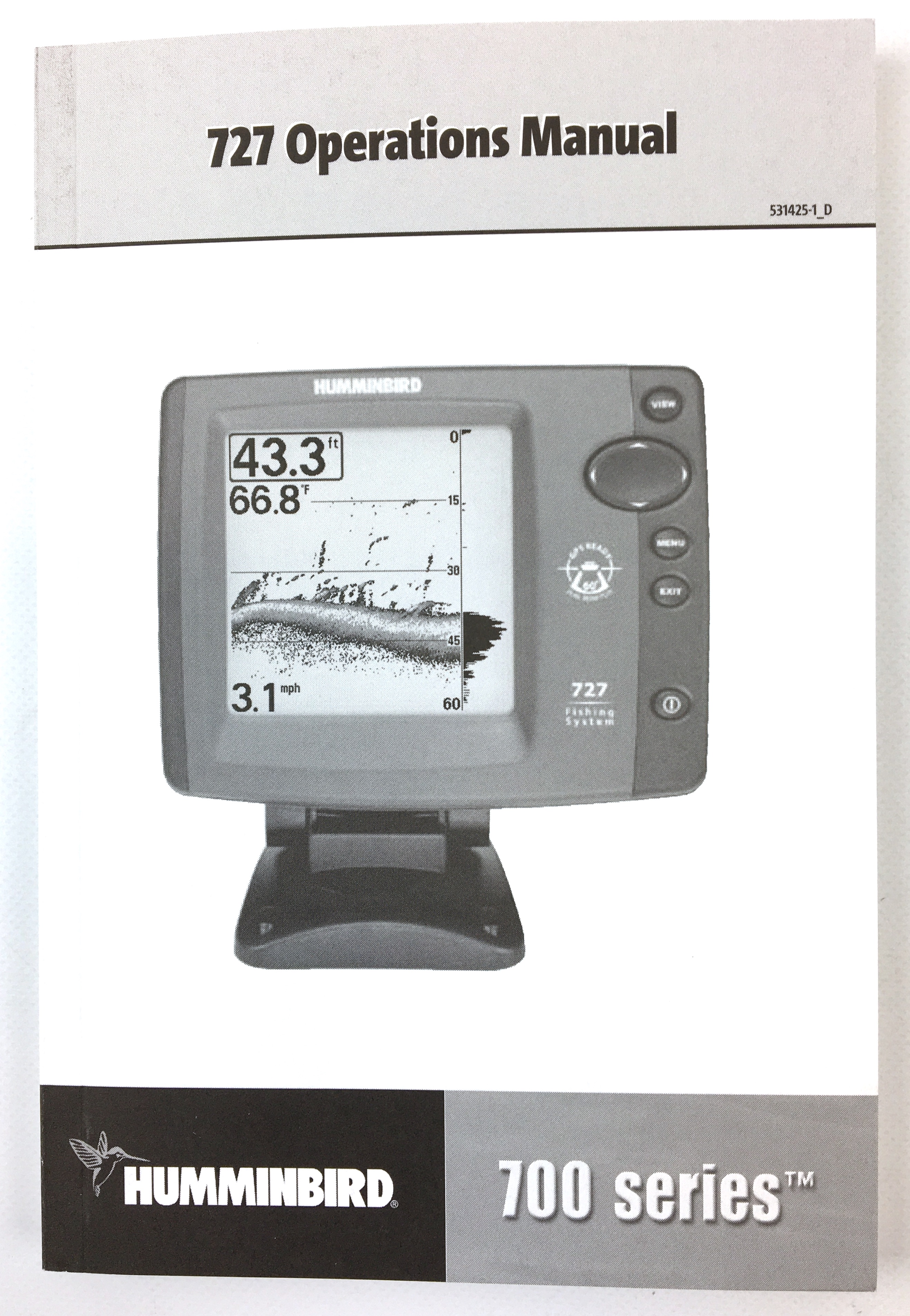 Humminbird 727 Fish Finder Operation Manual-New-In Stock