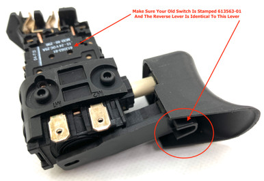 DeWalt 613563-01 18V Switch-DW929 DW959 DW056 DW057 DC759