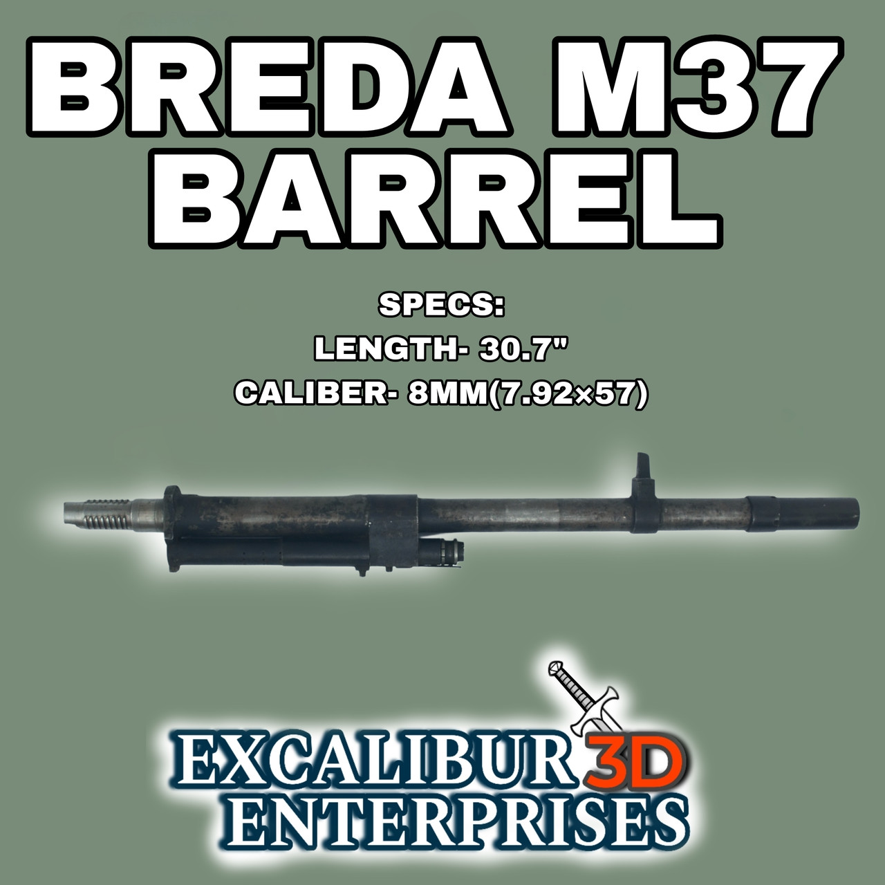 SURPLUS BREDA M-37 BARREL (8MM)