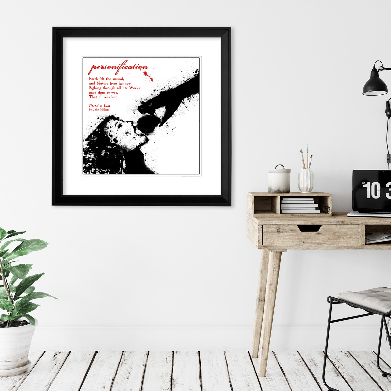 Literary Term, Personification, Paradise Lost, Black and White, Quote ...