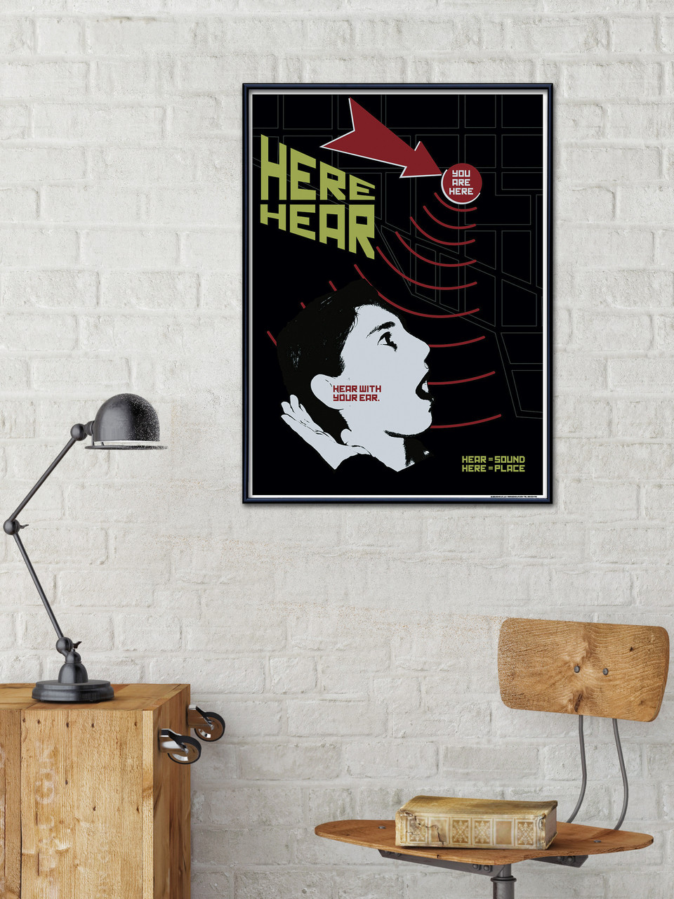 Hear/Here - Language Arts Poster. - Echo-Lit