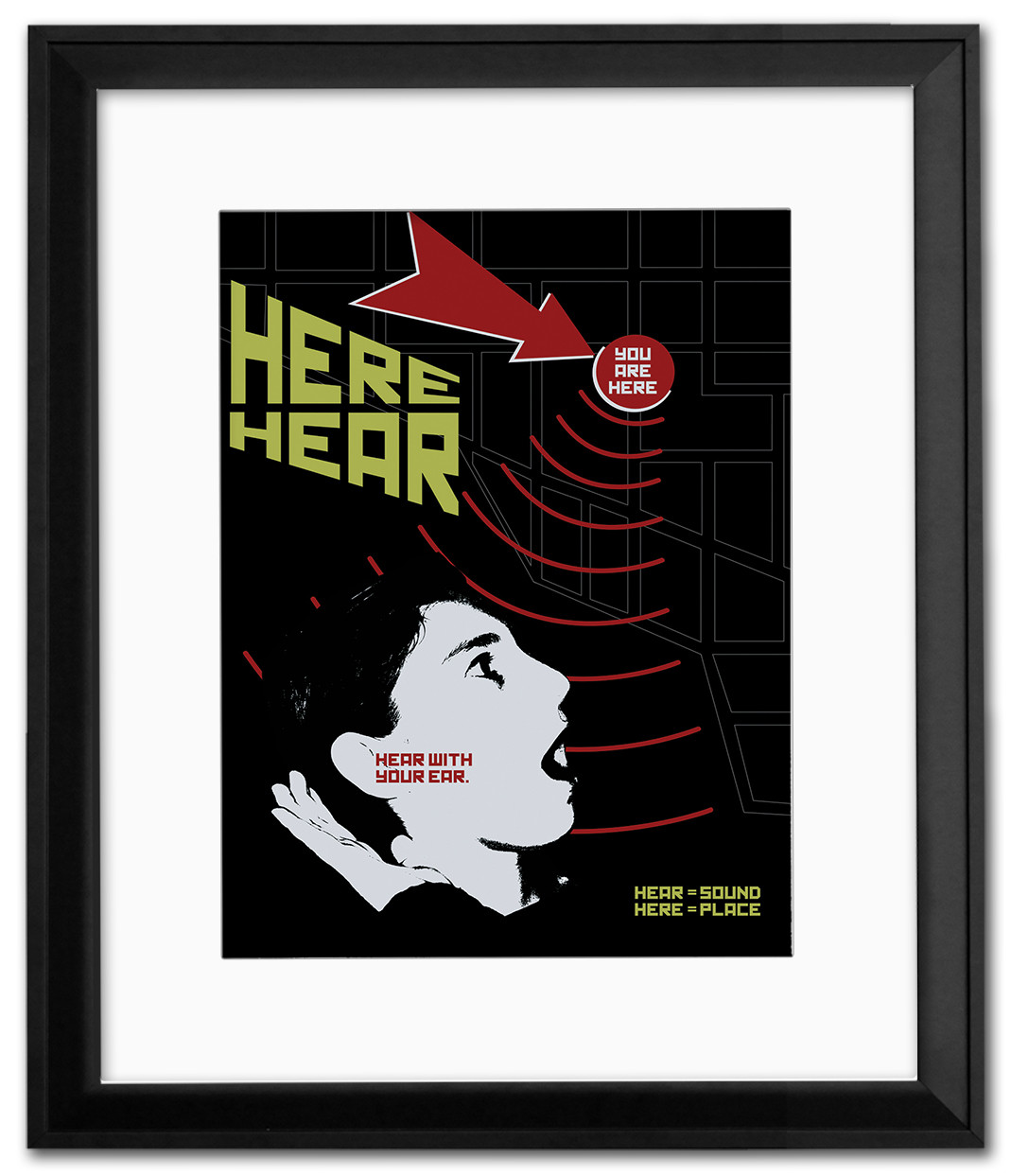 Hear/Here - Language Arts Poster. - Echo-Lit