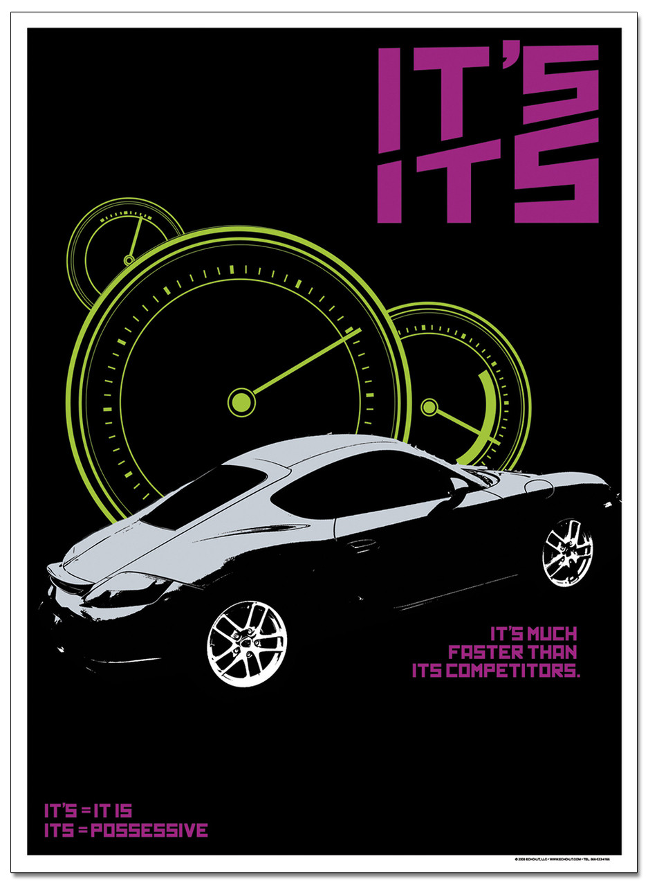 It's/Its - Language Arts Educational Poster. - Echo-Lit