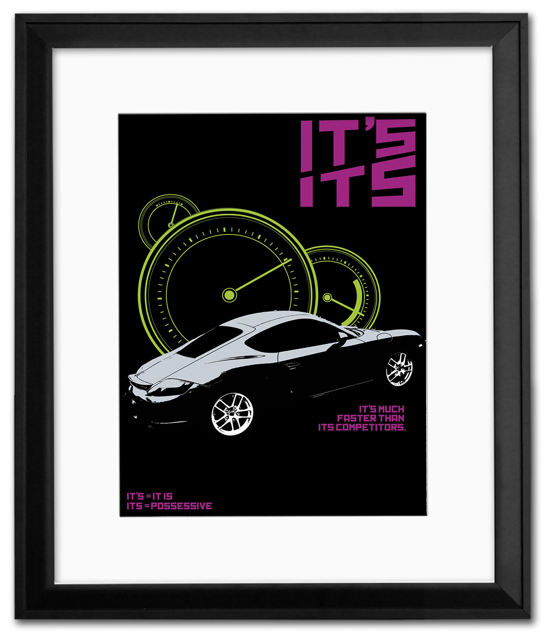 It's/Its - Language Arts Educational Poster. - Echo-Lit