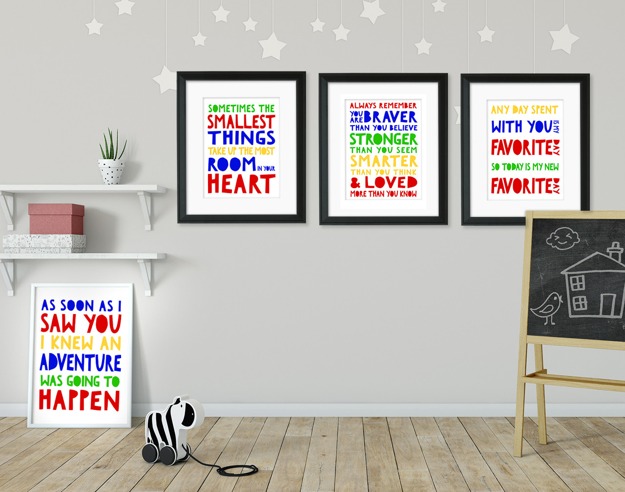 Winnie the Pooh by A. A. Milne Set of Four Literary Quote Prints ...