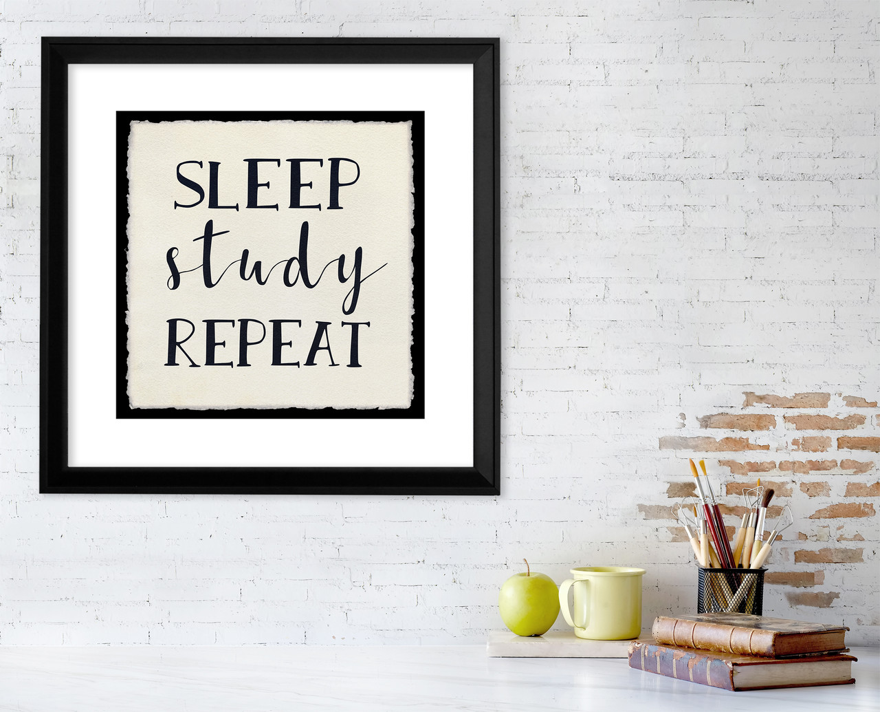 Sleep Study Repeat Inspirational Quote Print. - Echo-Lit