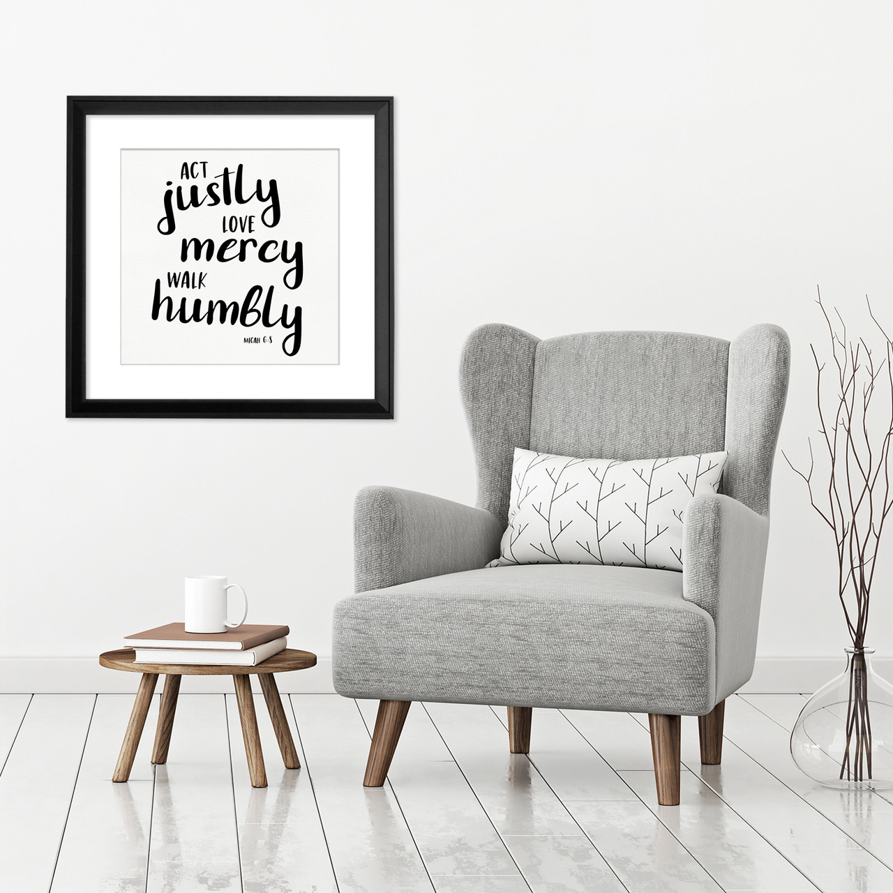 Act Justly Spiritual & Inspirational Quote Print. Bible Verse Poster ...