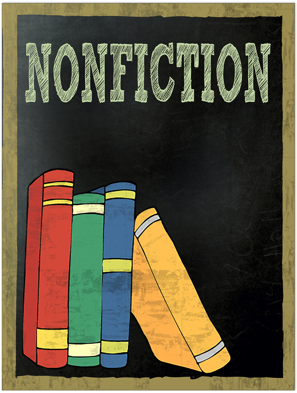 Nonfiction Books Customizable Library Print. - Echo-Lit