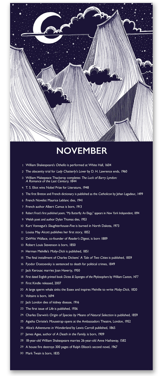 November Literary Event Calendar - Echo-Lit