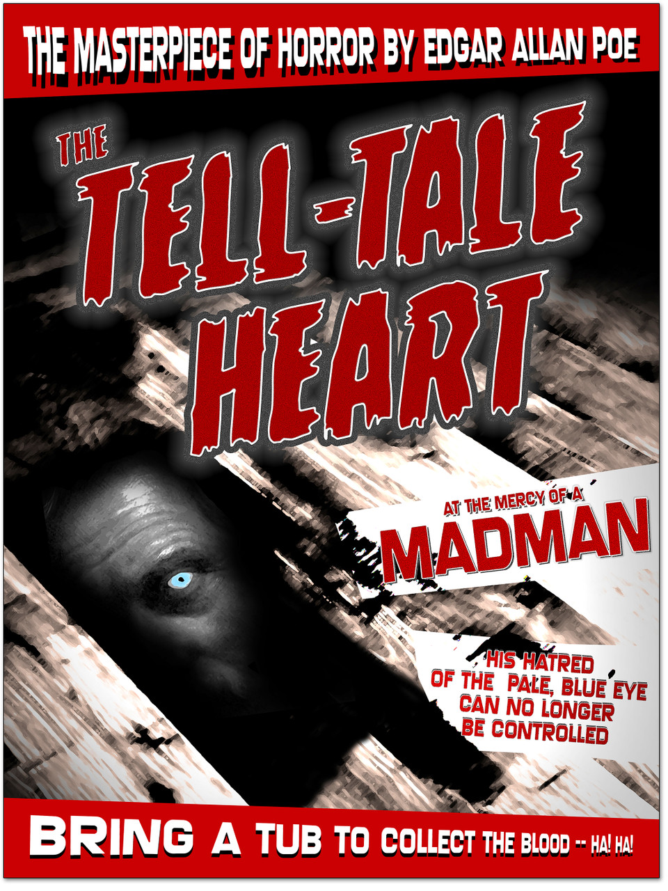 Edgar Allan Poe The Tell-Tale Heart Classic Movie-Style Poster Print ...