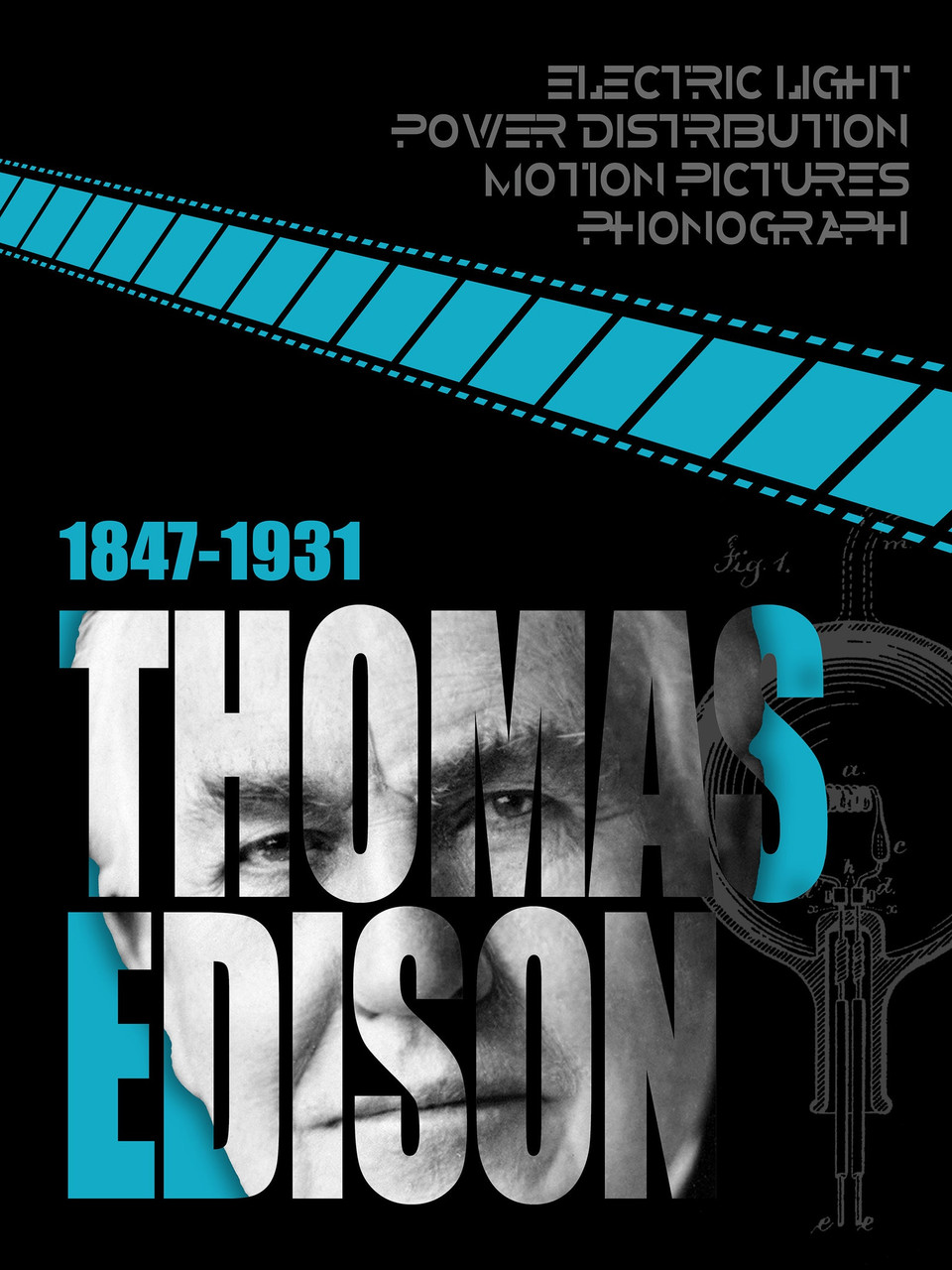 Thomas Edison Important Scientists STEM Art Print. Multiple Sizes and ...