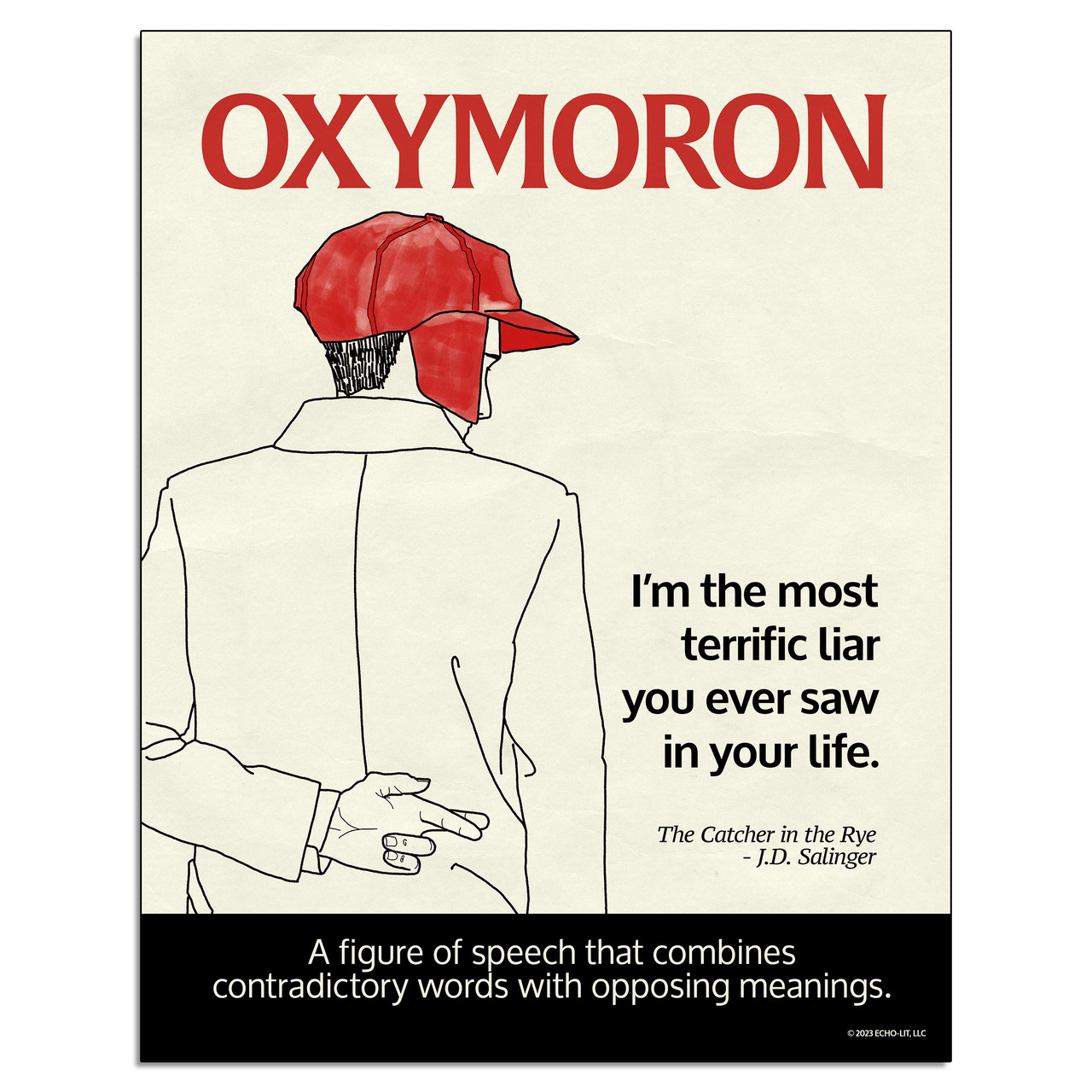 Oxymoron: Literary Tools Poster - Echo-Lit