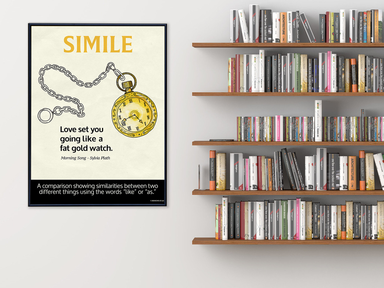 Simile: Literary Tools Poster - Echo-Lit