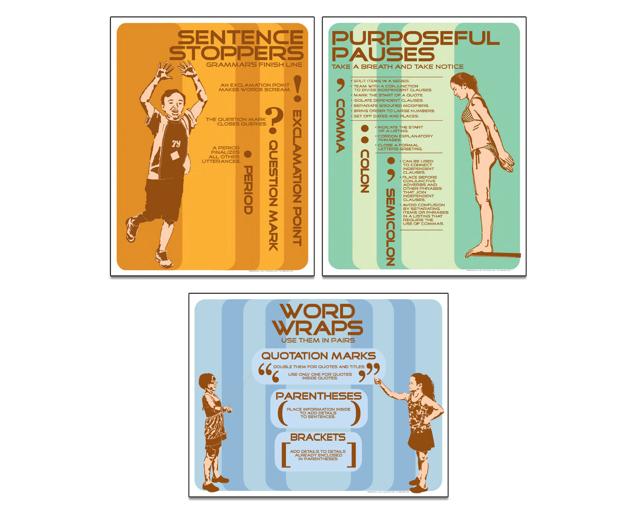 Punctuation Three Poster DIGITAL DOWNLOAD Bundle - Echo-Lit