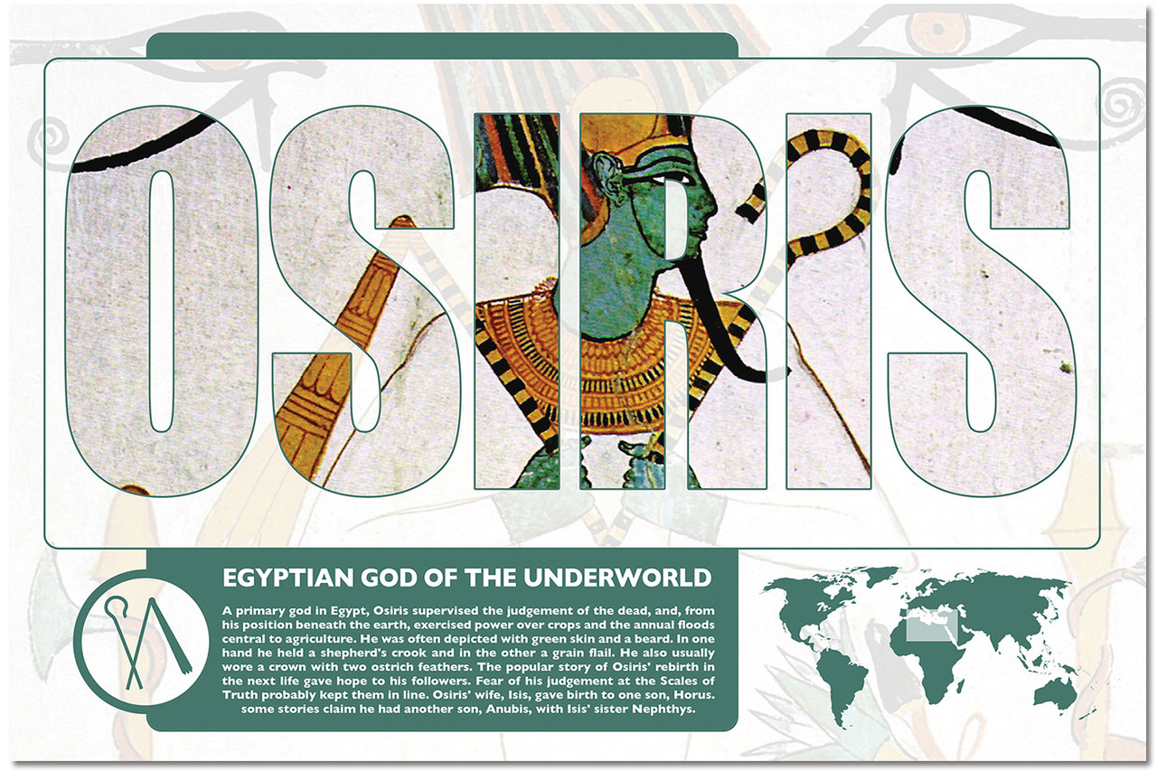 Osiris - World Mythology Classroom Poster. - Echo-Lit