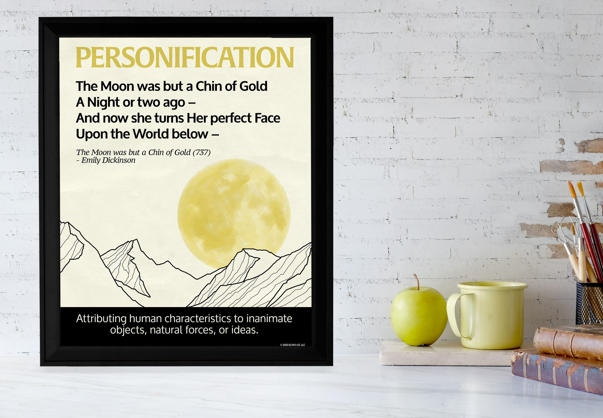 Personification: Literary Tools Poster - Echo-Lit