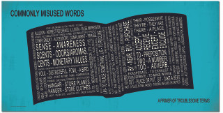 Commonly Misused Words - Language Arts Poster for Classrooms. - Echo-Lit