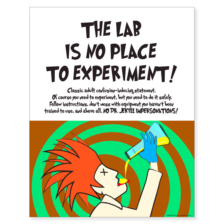 Science Lab Safety Poster Set. DIGITAL DOWNLOAD - Echo-Lit