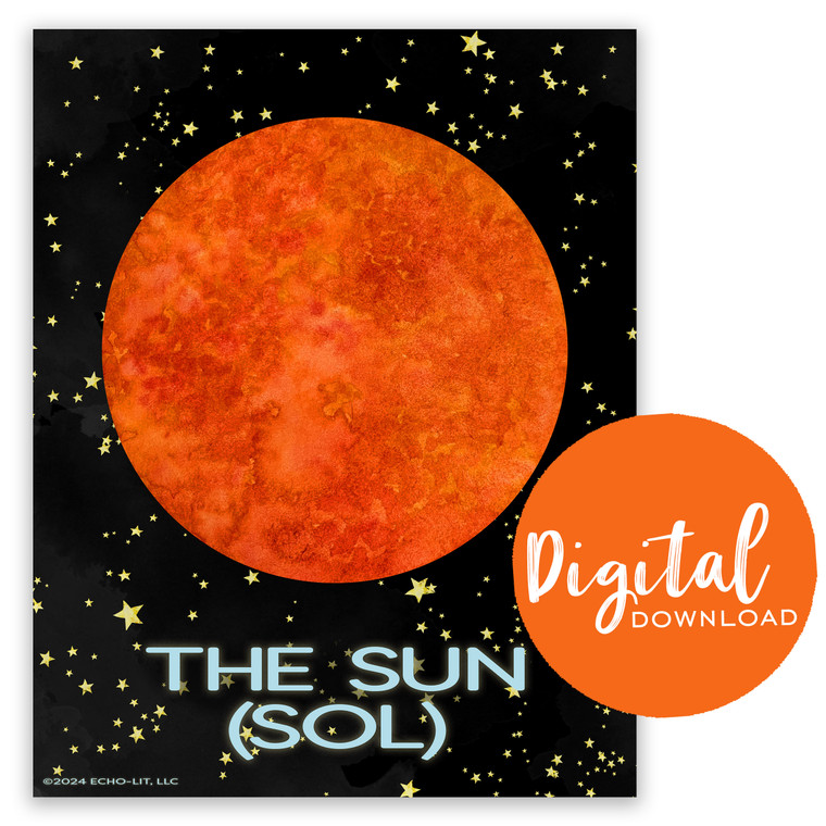 Illustrated Scientific Solar System STEM Poster Set of 10 DIGITAL ...