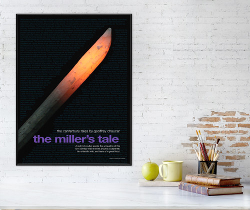The Canterbury Tales Movie Style Poster. The Miller's Tale. Geoffrey ...