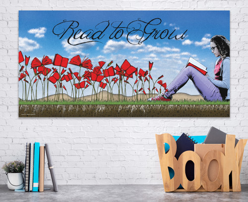 Read to Grow. Literary Art Print. Reading Motivational Poster. - Echo-Lit