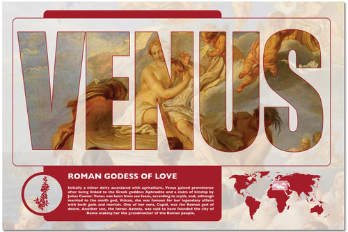 Venus - Greek and Roman Mythology Classroom Poster. - Echo-Lit