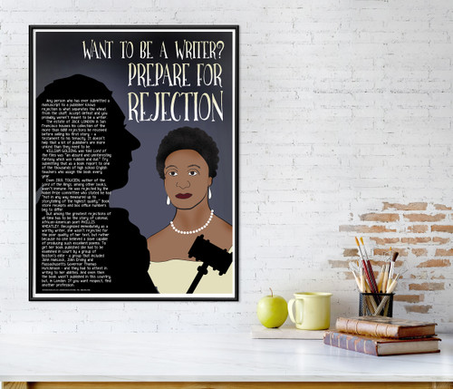 Famous Authors Rejection Literary Classroom Poster Featuring Wheatley ...