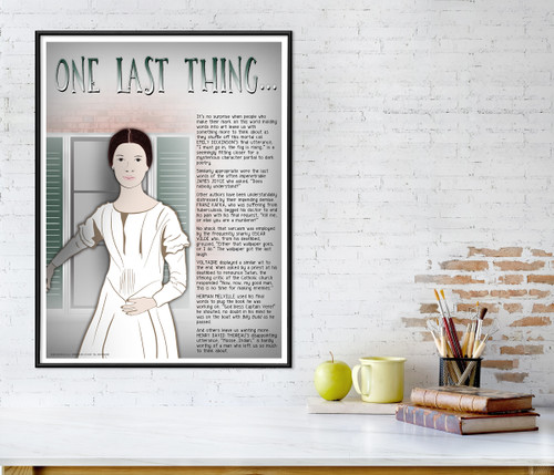 Famous Authors Last Words Classroom Literary Poster Featuring Dickinson ...