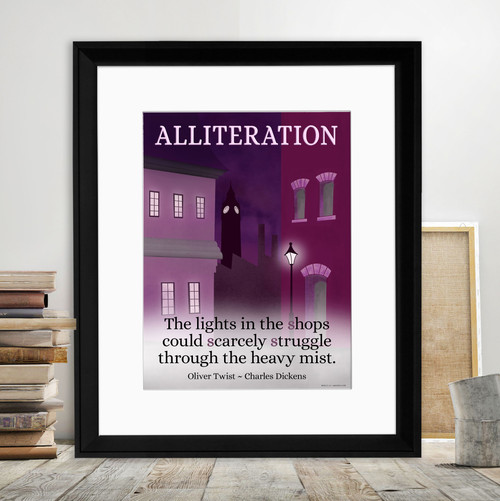 Alliteration: Young Readers Literary Terms Poster. - Echo-Lit