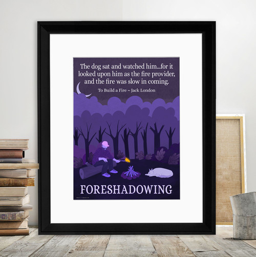 Foreshadowing: Young Readers Literary Terms Poster. - Echo-Lit