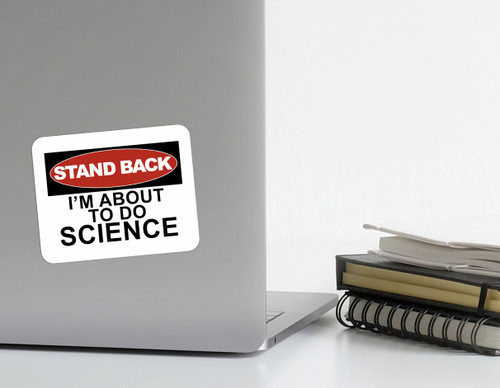 Science Caution Sticker - Echo-Lit