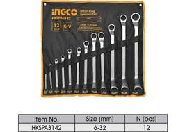 Buy Online Ingco Ring spanner set - HKSPA3142