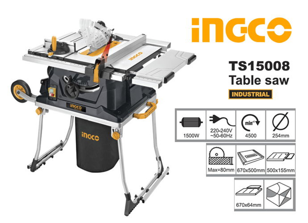 Buy Oline Table Saw INGCO TS15008 GZ Industrial Supplies