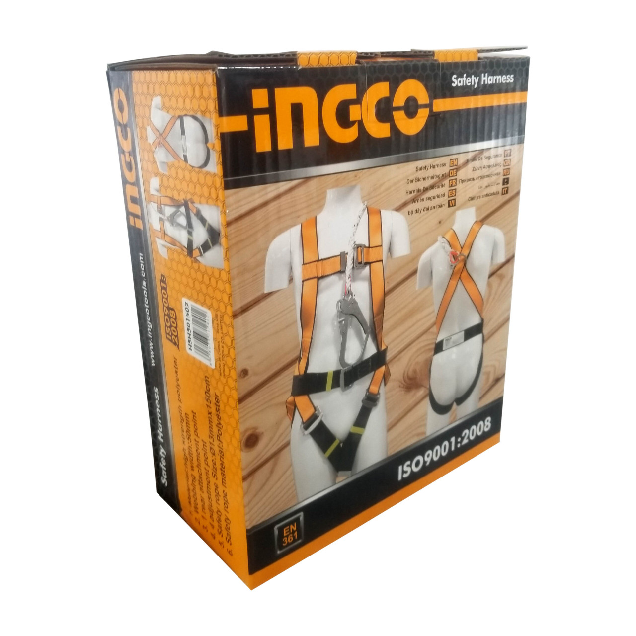 Buy online Ingco Safety Harness Full Body Protection Kit 50mm HSH501502 ...