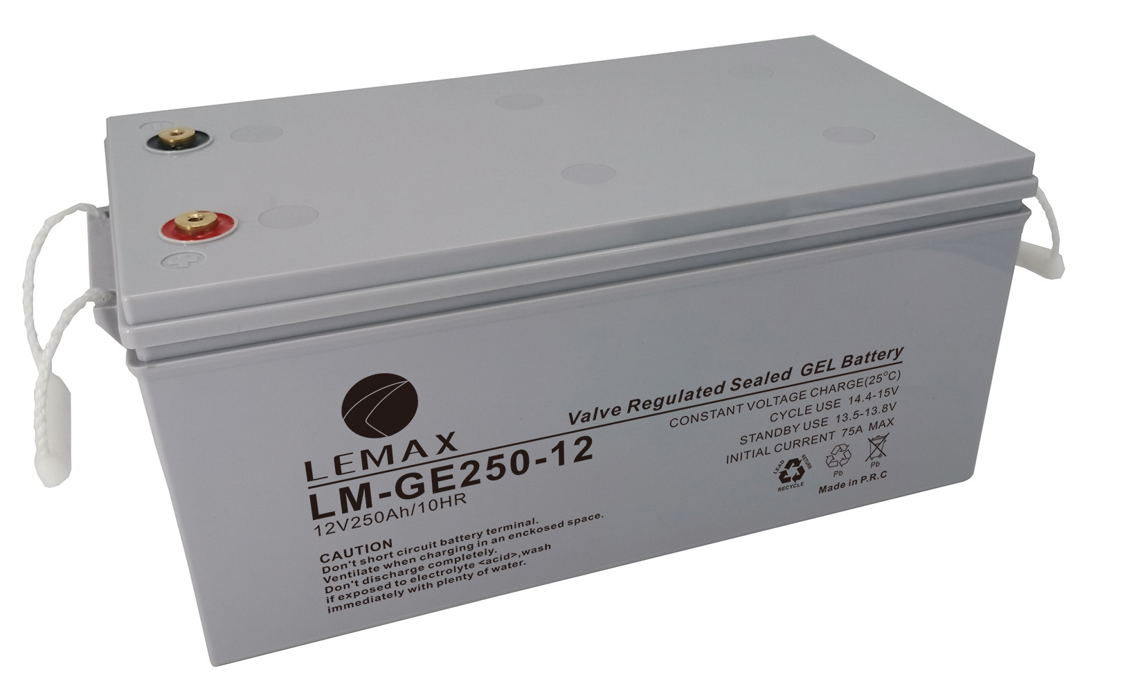 Buy Online VRLA GEL Battery - GEL 12V250Ah LEMAX