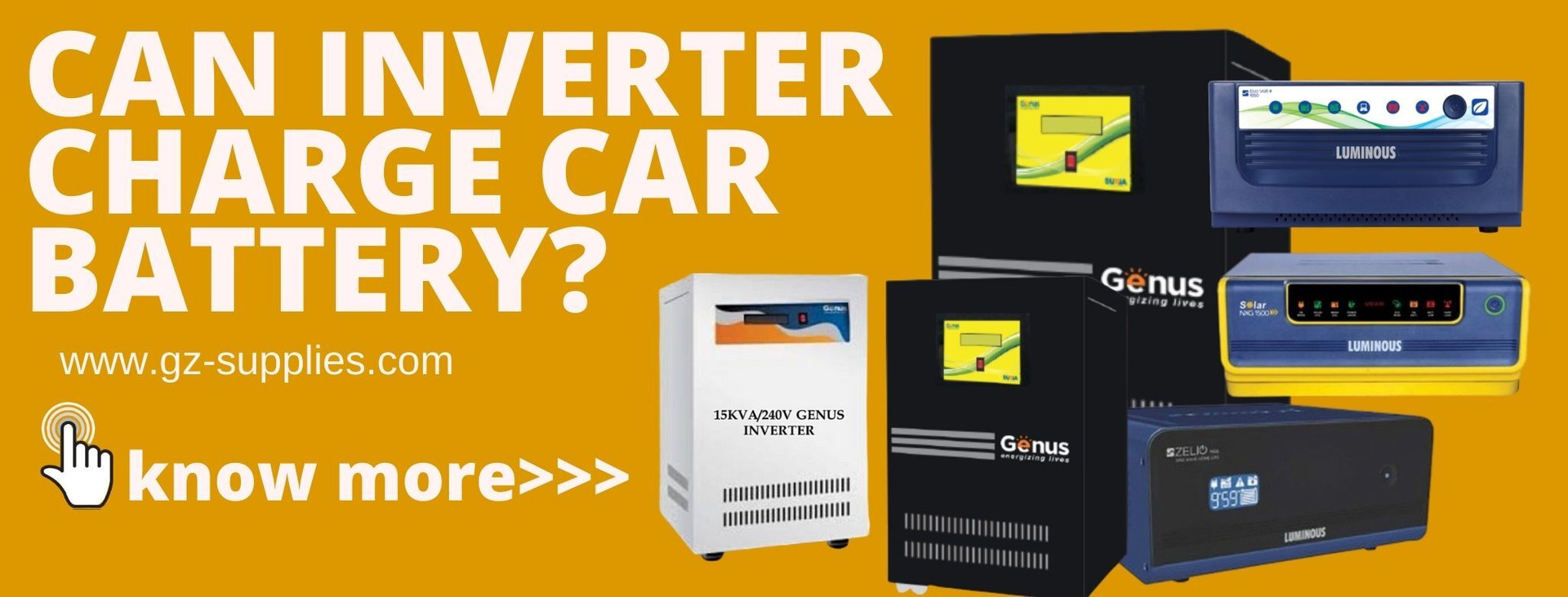 CAN INVERTER CHARGE CAR BATTERY? - GZ Industrial Supplies