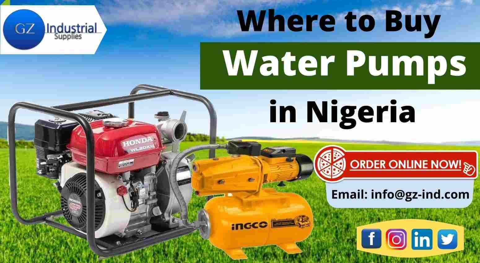 Where to Buy Water Pumps in Nigeria - GZ Industrial Supplies