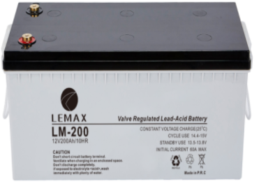 Buy online Deep Cycle Battery 12V200AH LM-200 Lemax from GZ Industrial ...