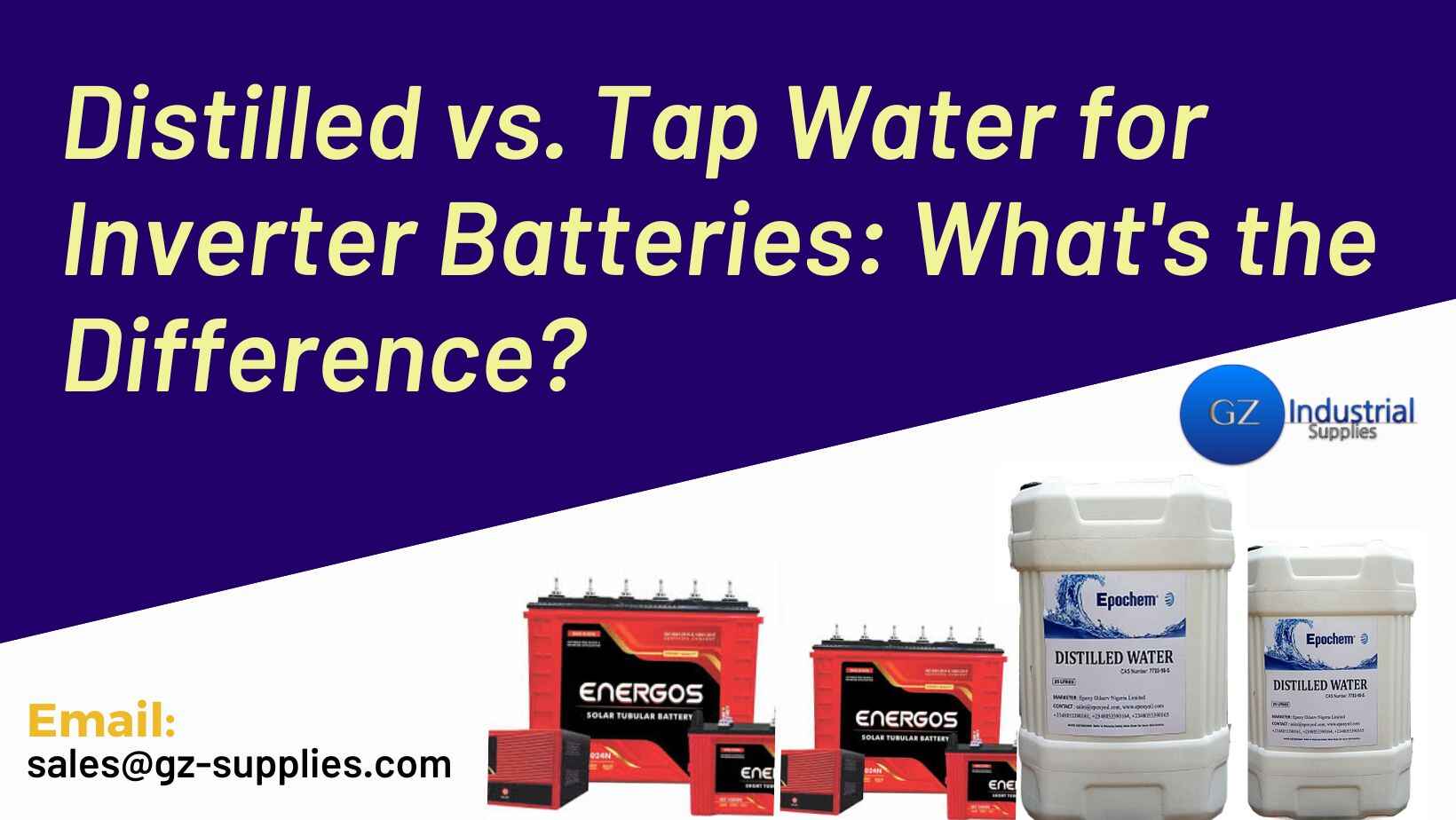 Distilled vs. Tap Water for Inverter Batteries: What's the Difference ...
