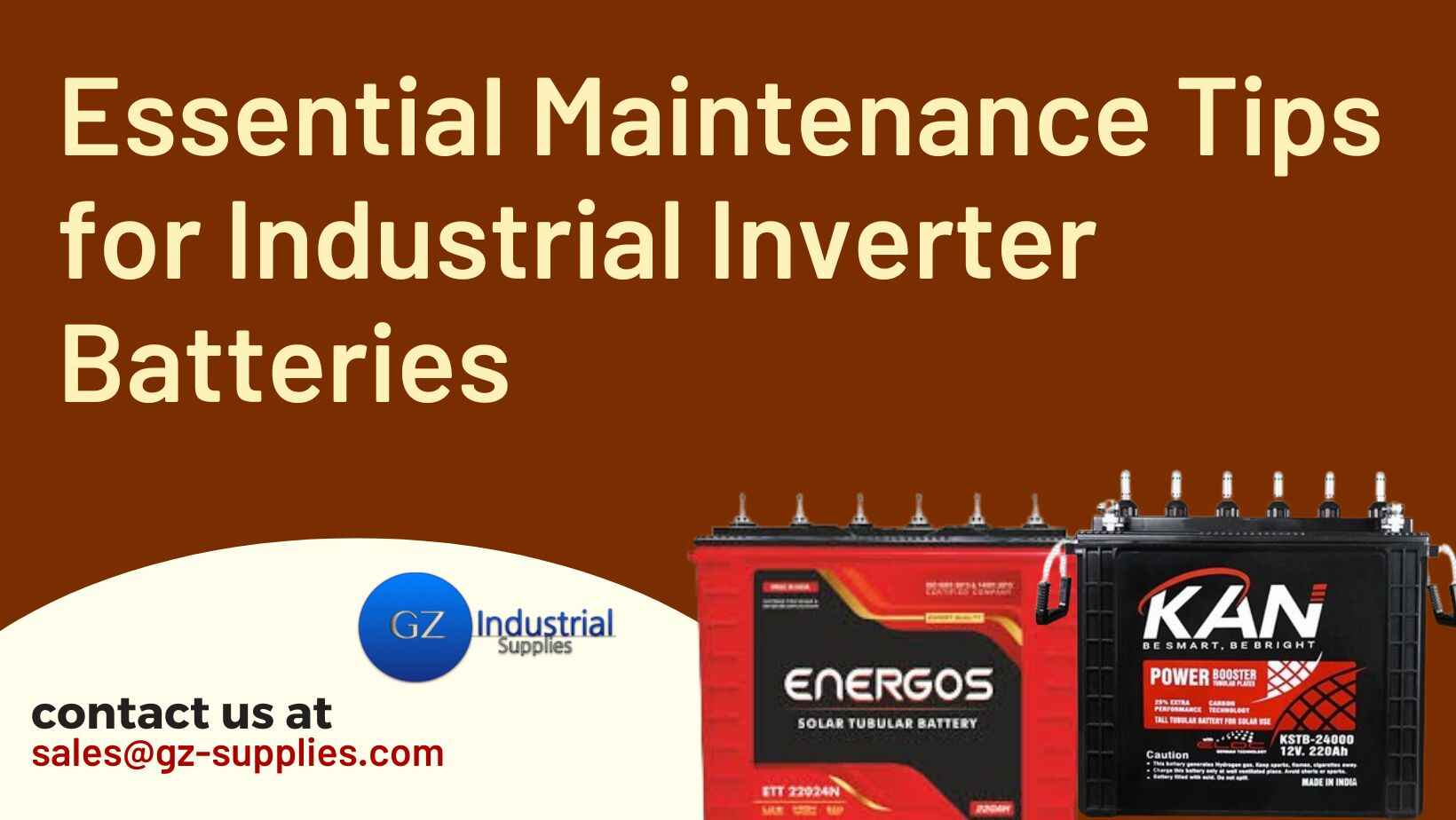 Essential Maintenance Tips for Industrial Inverter Batteries - GZ ...