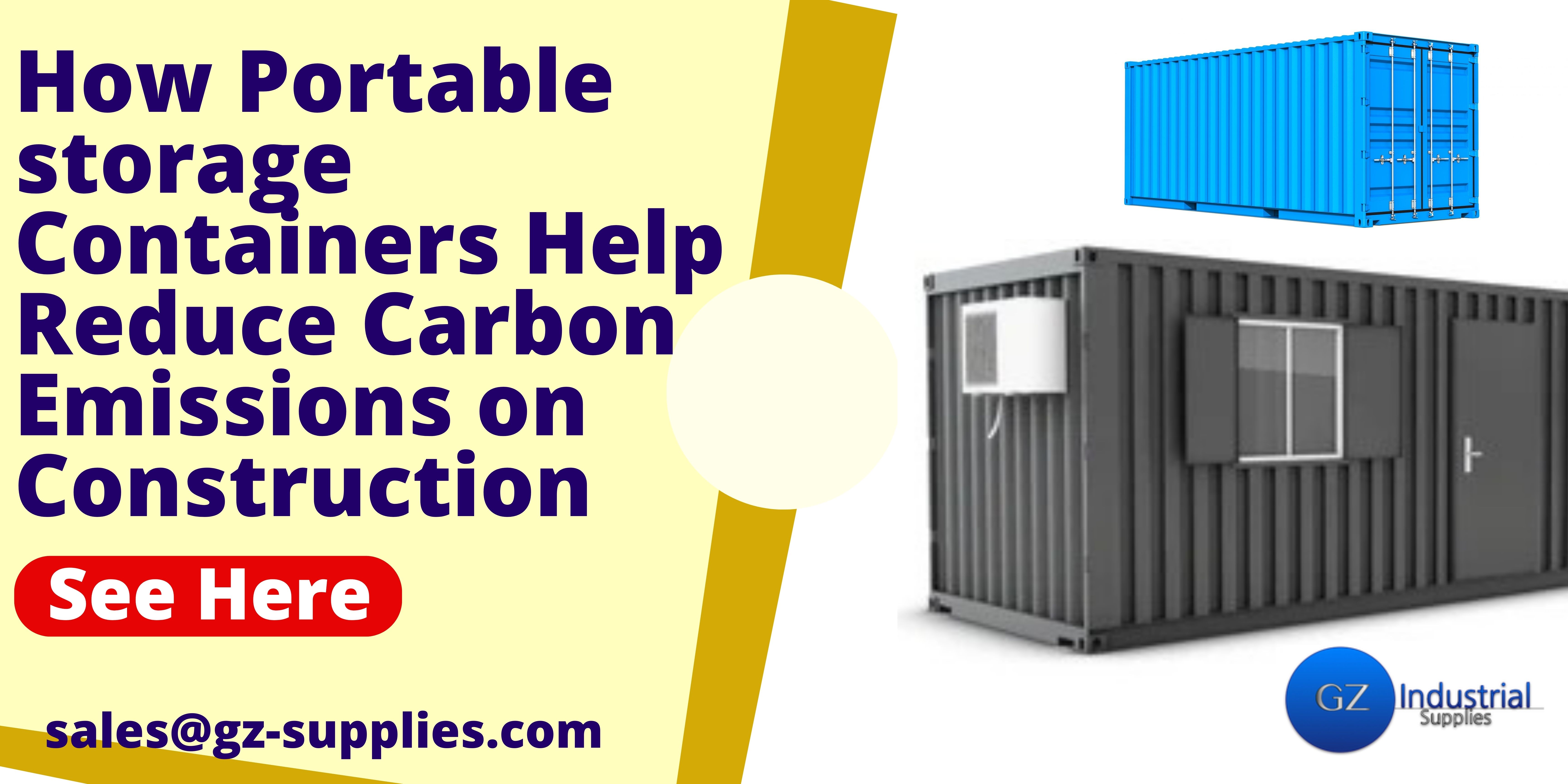 How Portable storage Containers Help Reduce Carbon Emissions on ...