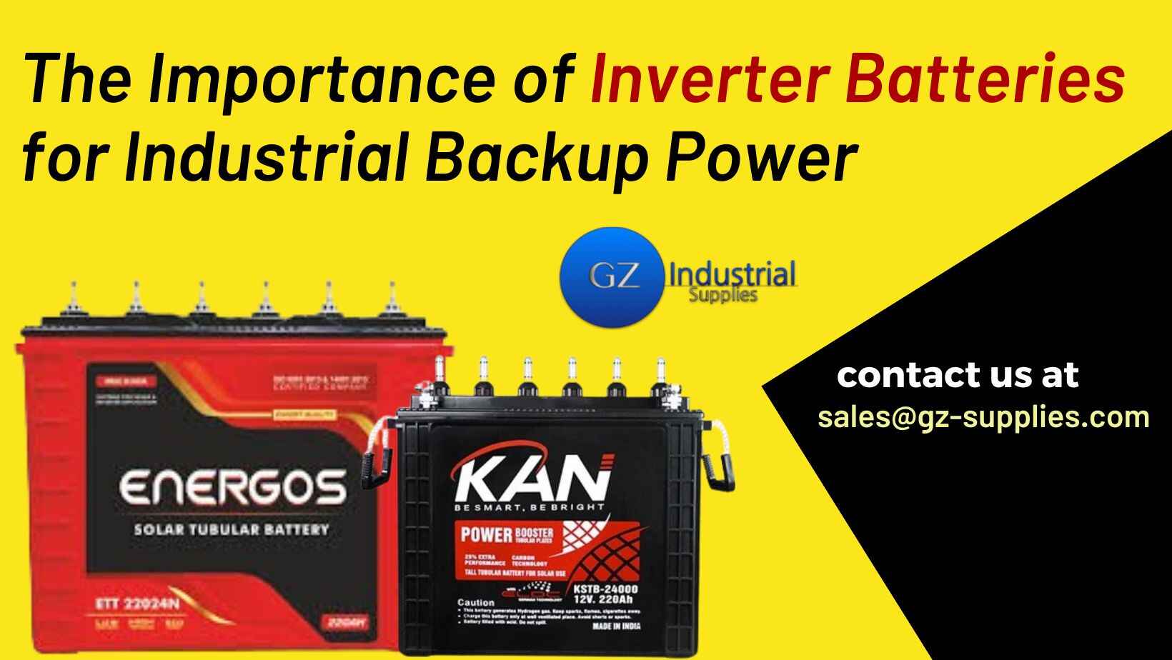 The Importance of Inverter Batteries for Industrial Backup Power - GZ ...