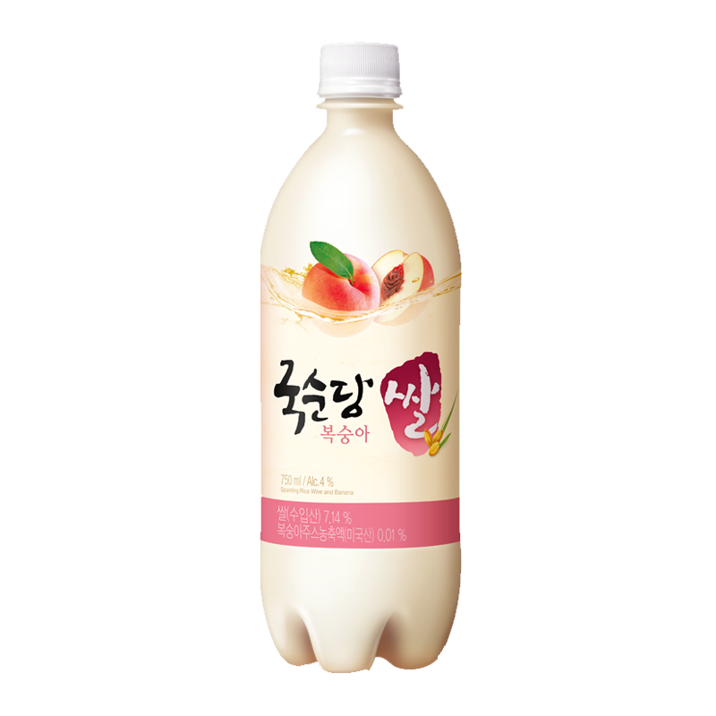 Buy Kooksoondang Peach Makkoli Bottles 750mL - Red Bottle