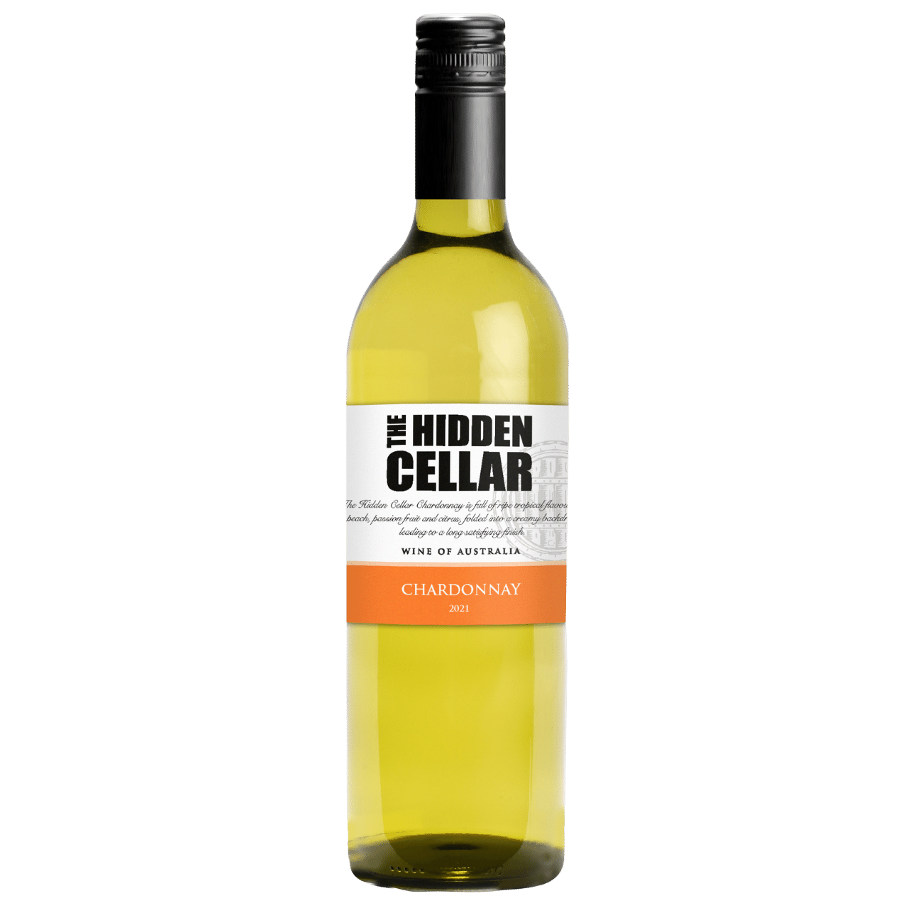 Buy The Hidden Cellar Chardonnay 750mL - Red Bottle