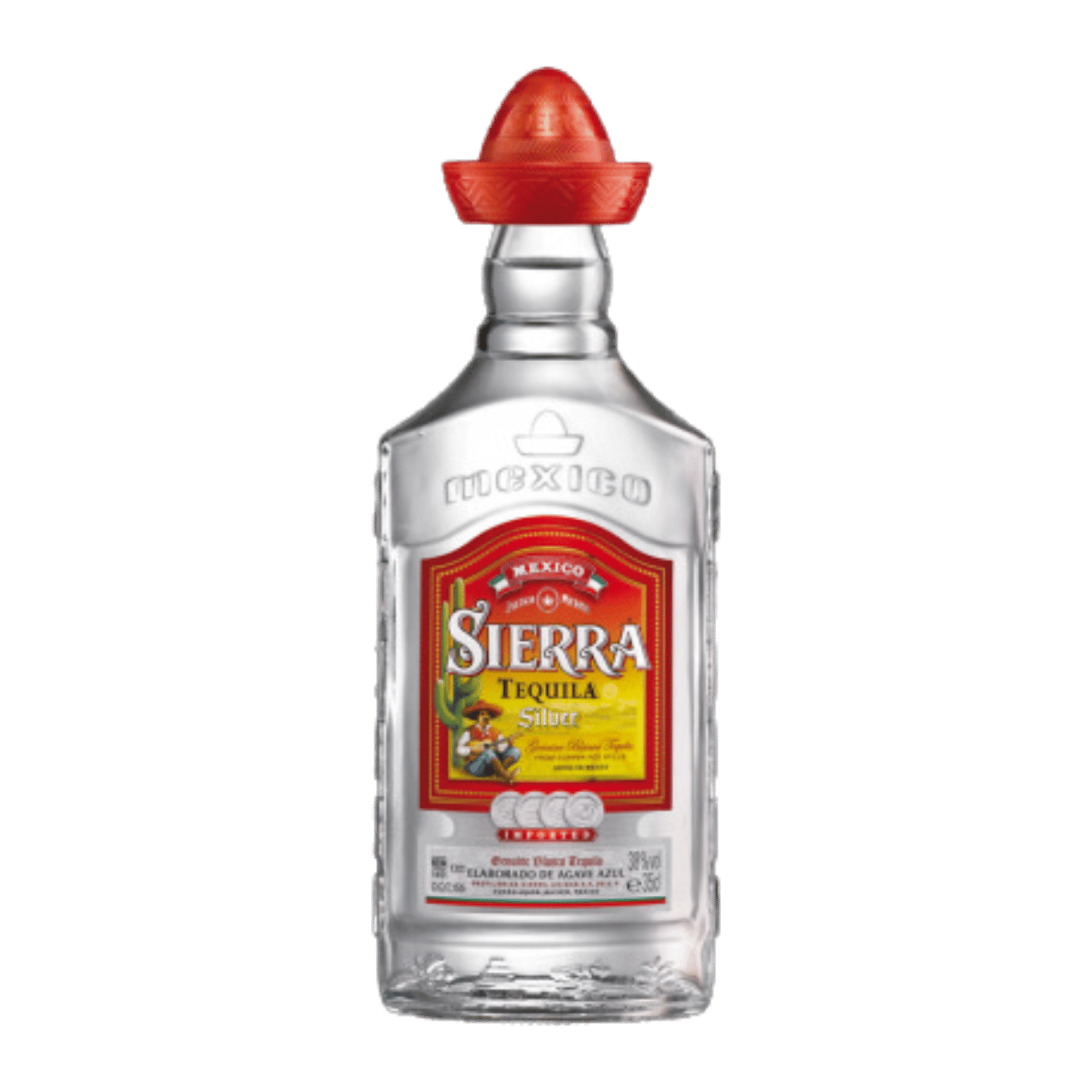 Buy Sierra Silver Tequila 50mL - Red Bottle