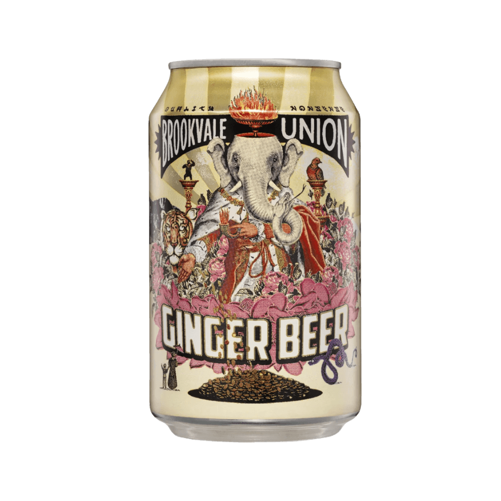 Buy Brookvale Union Ginger Beer Cans 330mL - Red Bottle