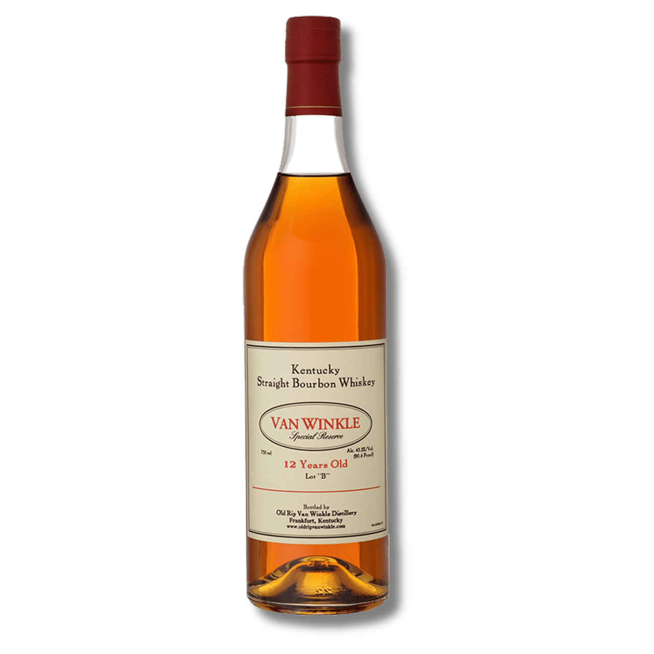 Buy Old Rip Van Winkle 12 Year Old Special Reserve Bourbon 750mL - Red ...